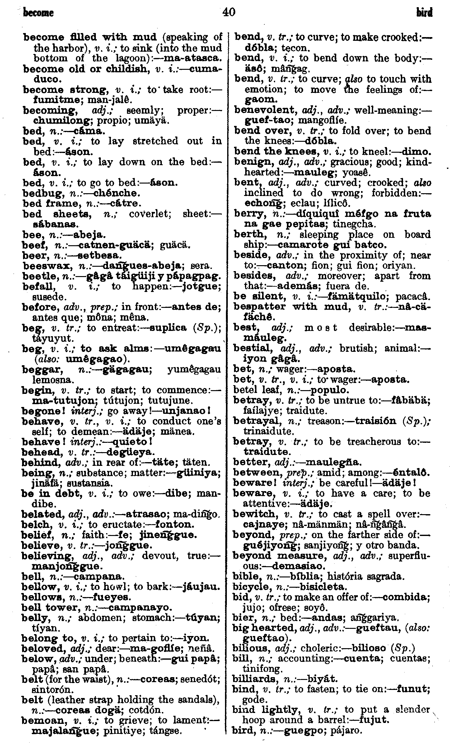 ChamorroBible.org - Dictionary and Grammar of the Chamorro Language of ...