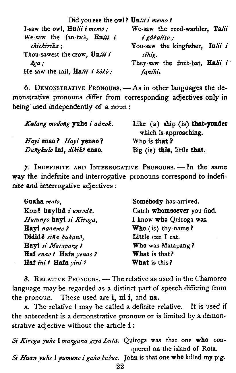 ChamorroBible.org - The Chamorro Language of Guam: A Grammar of the Idiom Spoken by the ...